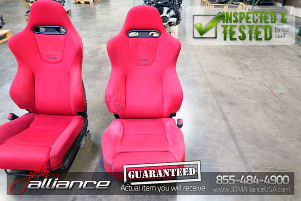 JDM 02-05 Honda Civic Type R EP3 OEM Red Recaro Seats K20A – JDM ...